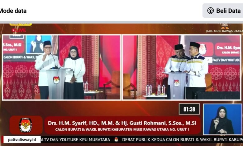 KPU Gelar Debat Publik Kedua Calon Bupati dan Wakil Bupati Kabupaten Muratara Tahun 2024 - Bongkar
